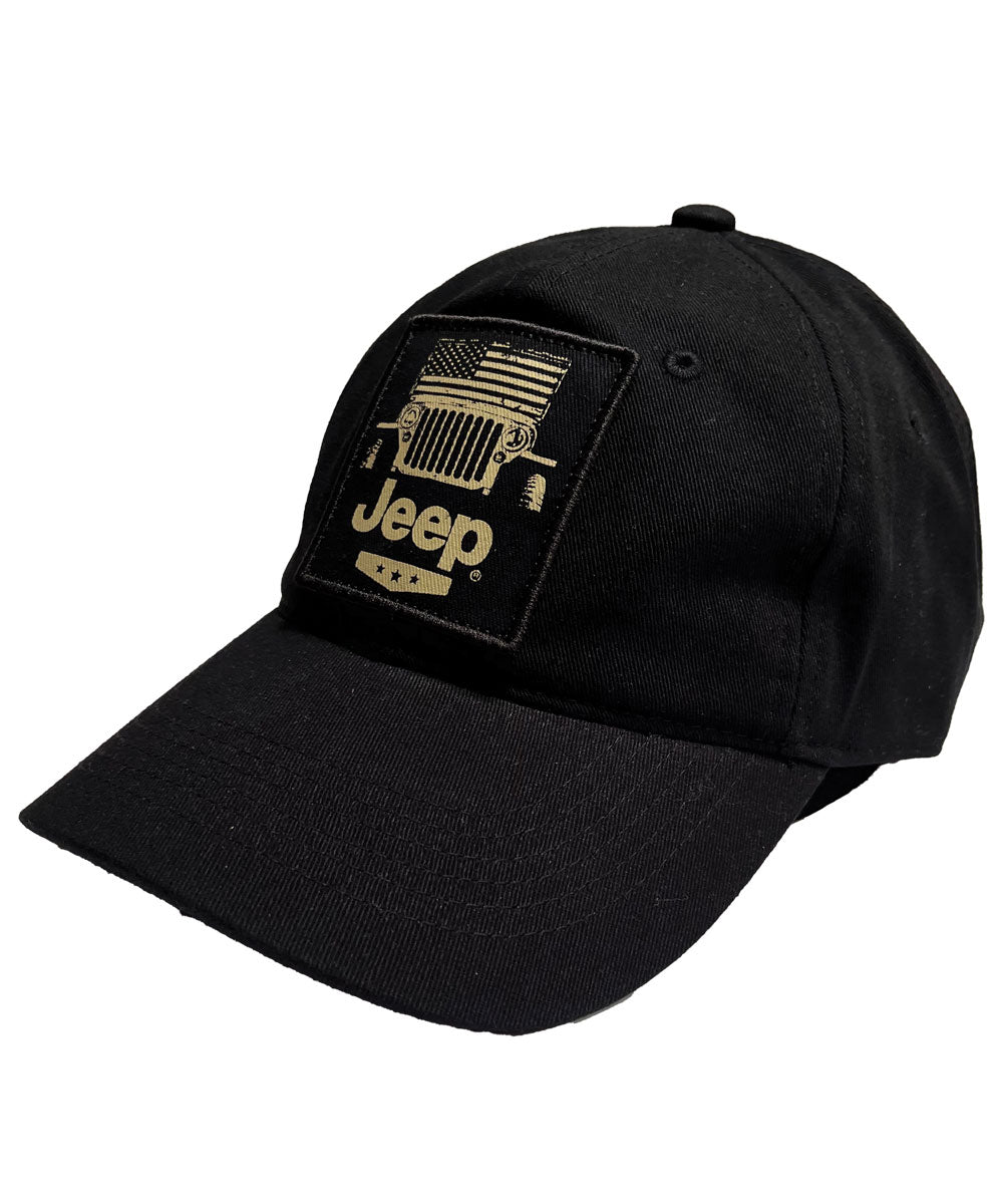 Jeep All American Twill Hat | Adjustable Cap in Black