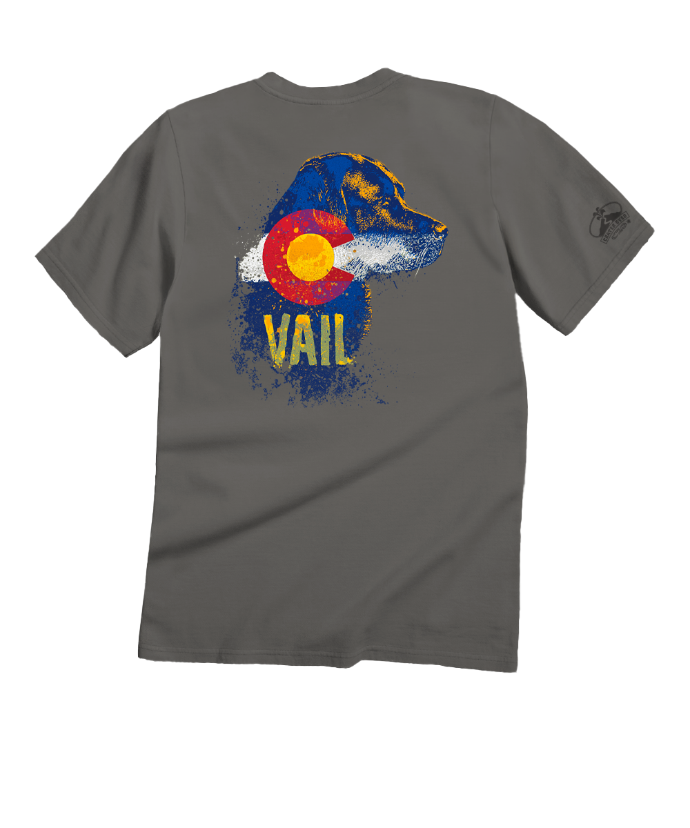 Vail Lab Flag - Crater Dyed® Short Sleeve Crewneck T-Shirt