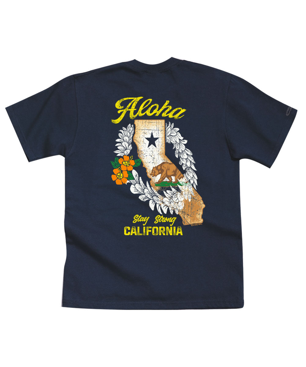 California Strong - Navy Short Sleeve Crewneck T-Shirt