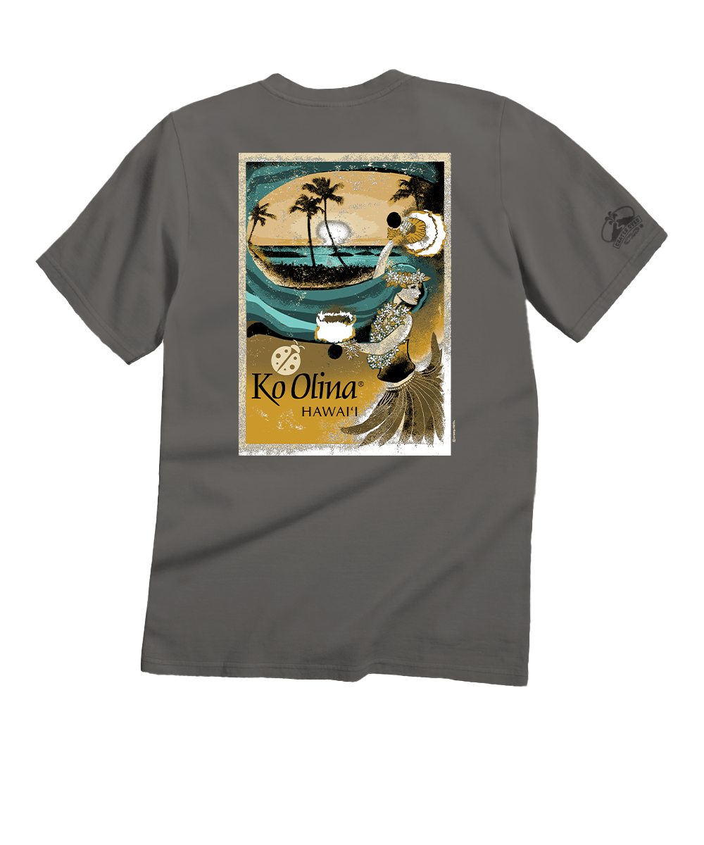 Ko Olina Hula Maiden - Crater Dyed® Short Sleeve Crewneck T-Shirt