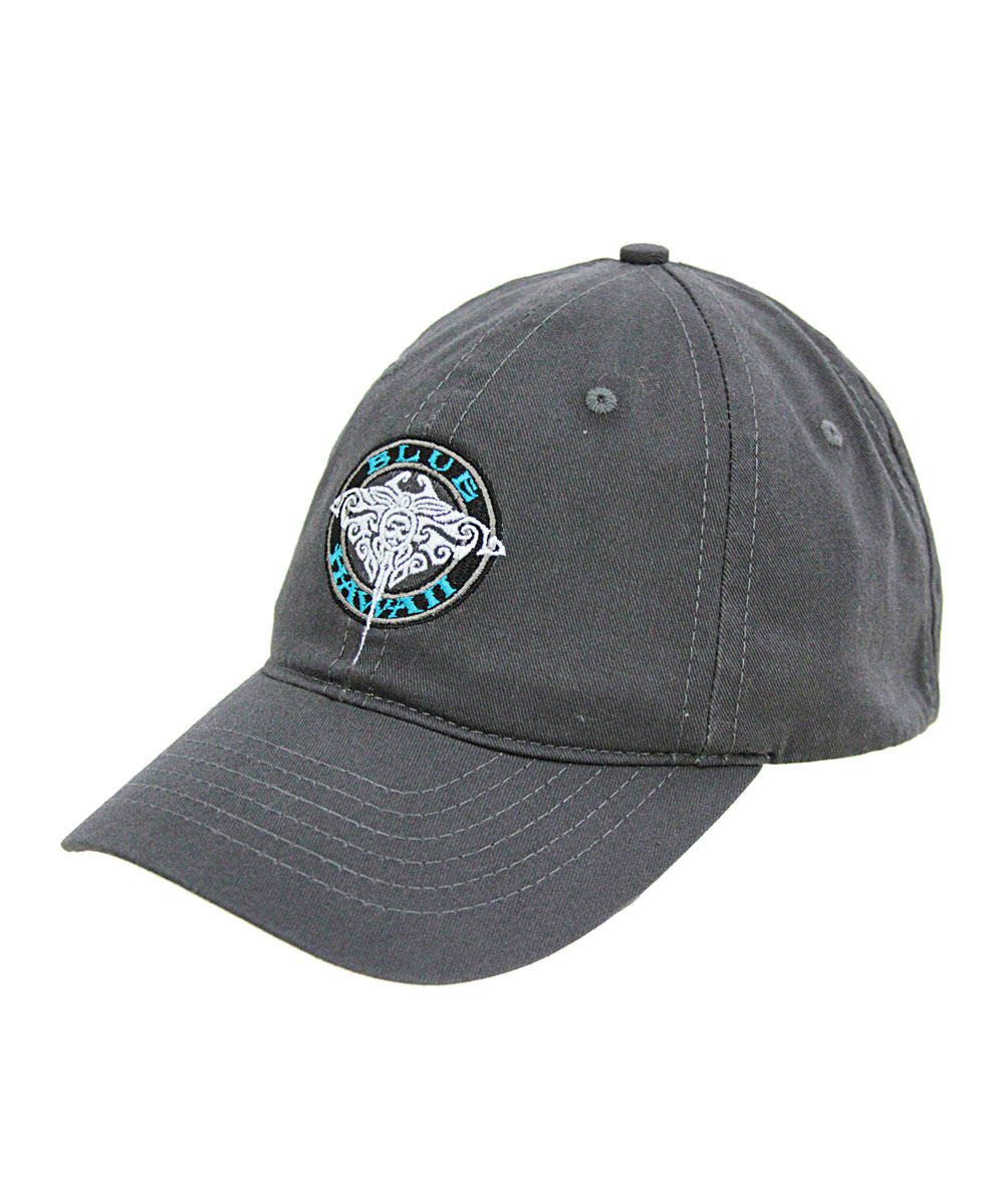 Blue Hawaii Dive Twill Hat | Adjustable Cap in Charcoal
